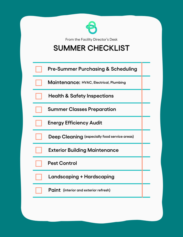 Summer Facility Project Check-List | Brightly